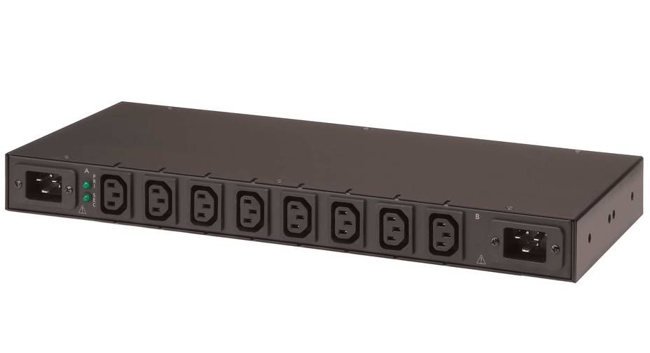 Basic Automatic Transfer Switch (ATS) Dual inlets 2.8kW - 7.3kW (8) C13 outlets Rack PDU ...